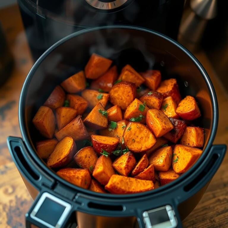 Crispy Air Fryer Baked Yams for a Tasty Side